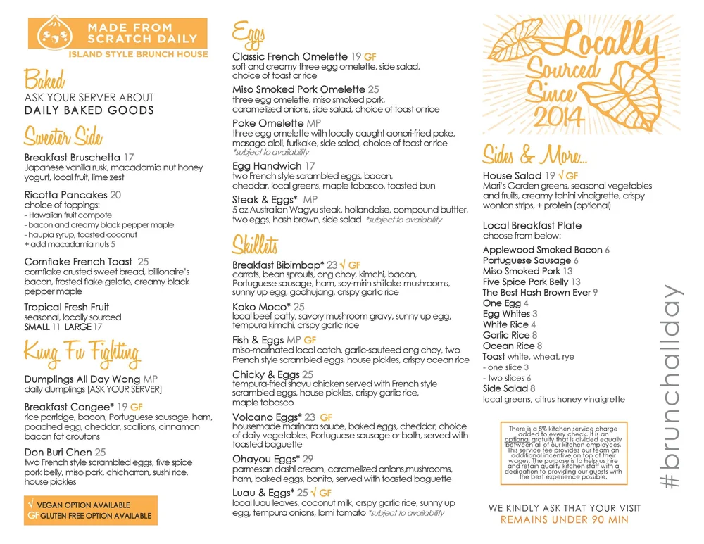 Menus — Koko Head Cafe