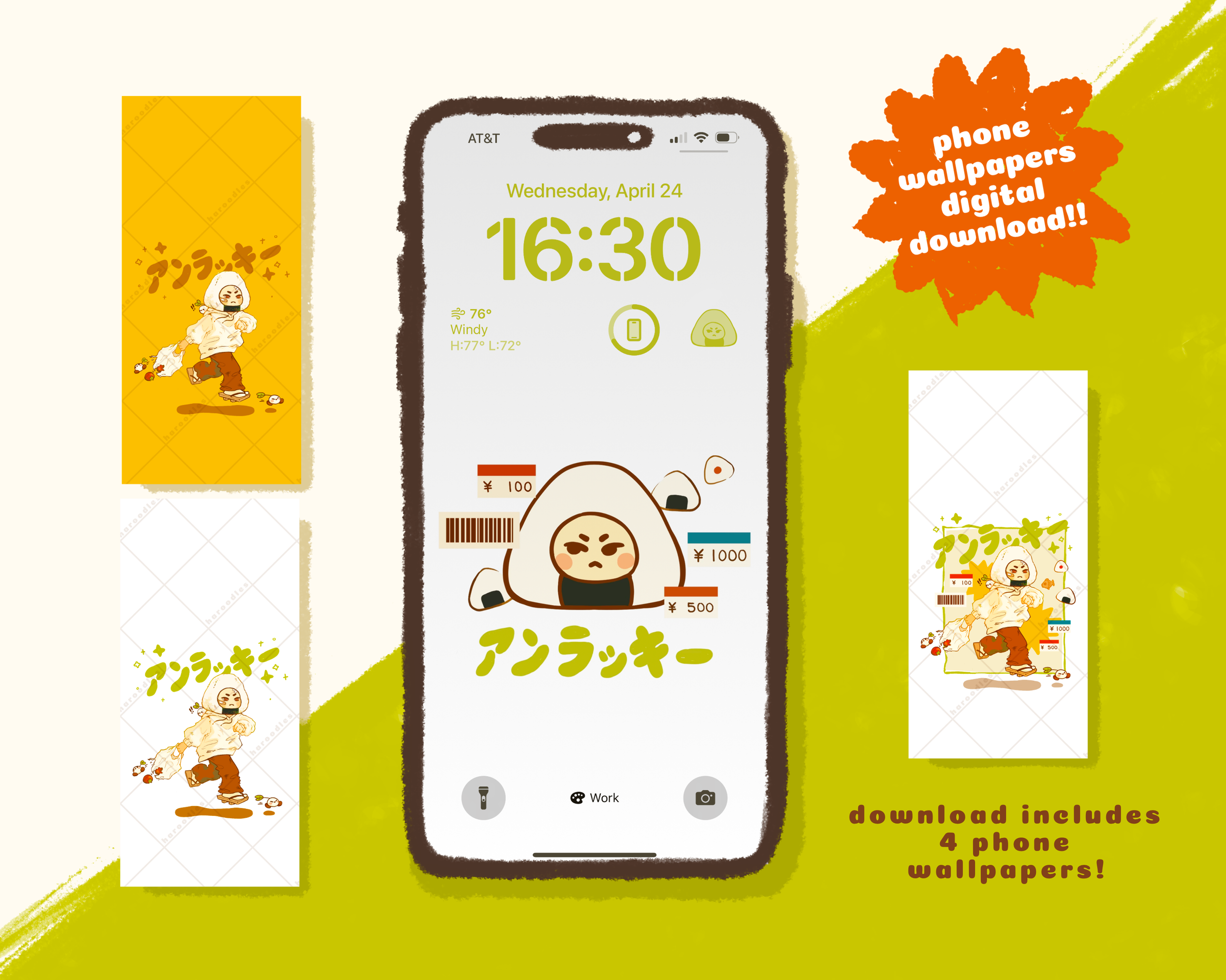 One Piece Nami Phone Wallpaper Set — Haroodles