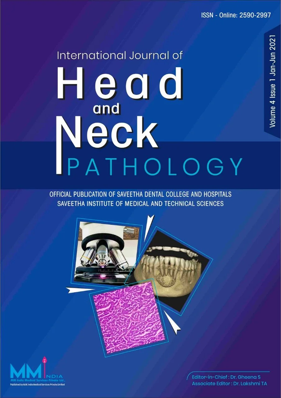 International Journal of Head and Neck Pathology - MM Publishers — MM ...