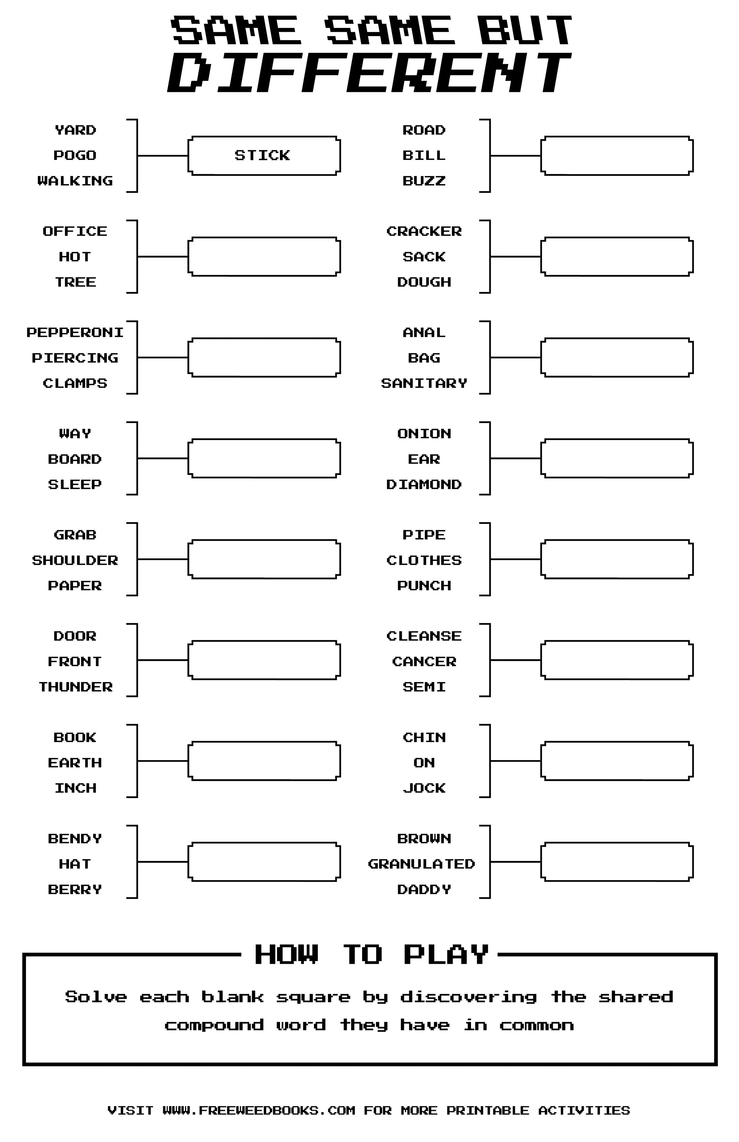 Puzzles — Free Weed Books