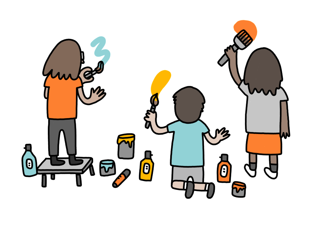 Mural painting for teams