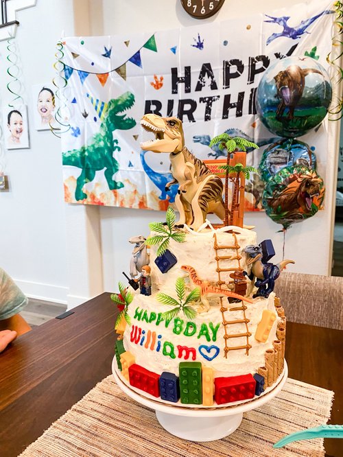 2nd Year Still Dinosaur Cake but with Lego — Emma G.'s inspiring space