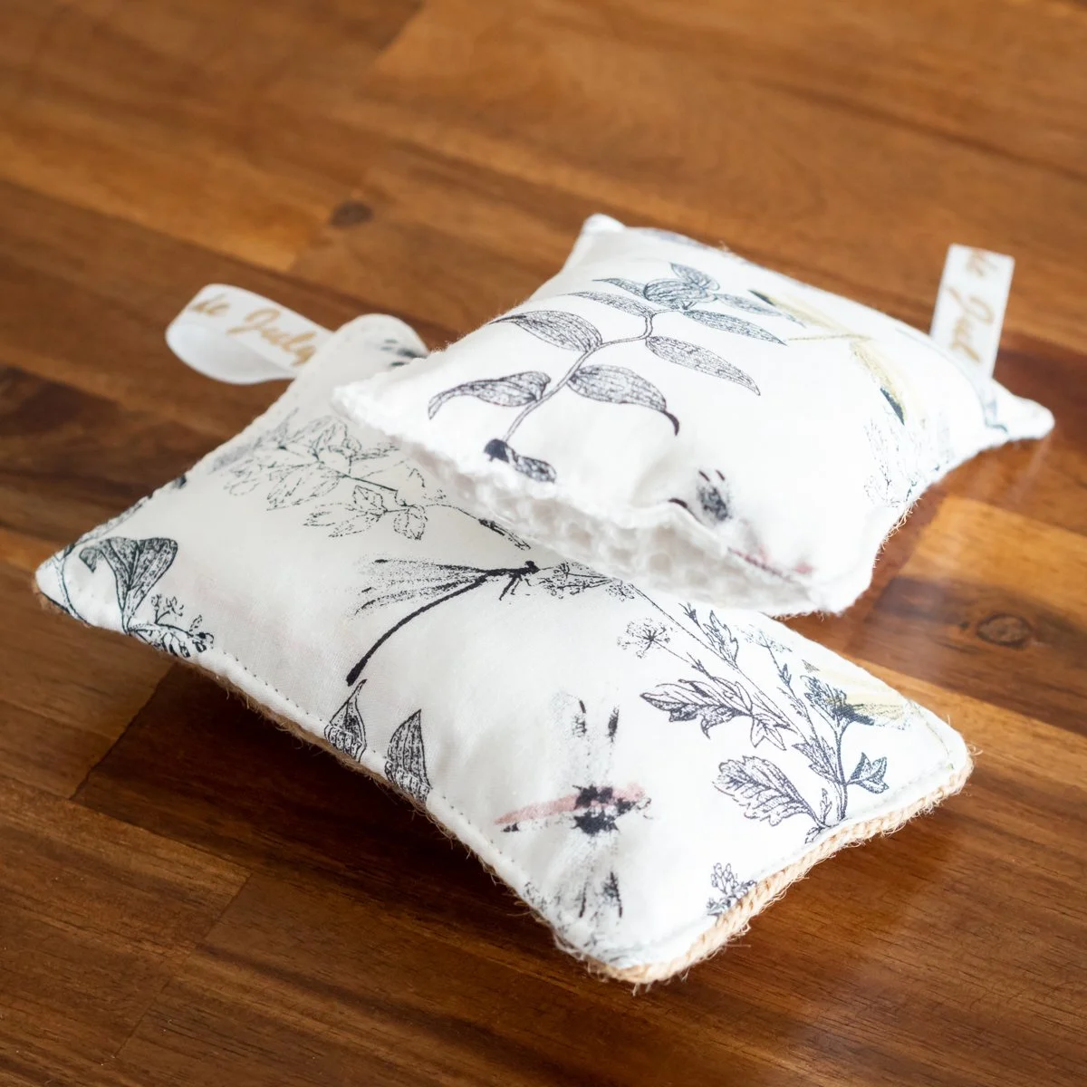 Éponge lavable en tissu bio « Pois taupe » - Lot de 2 | Handmade in ...