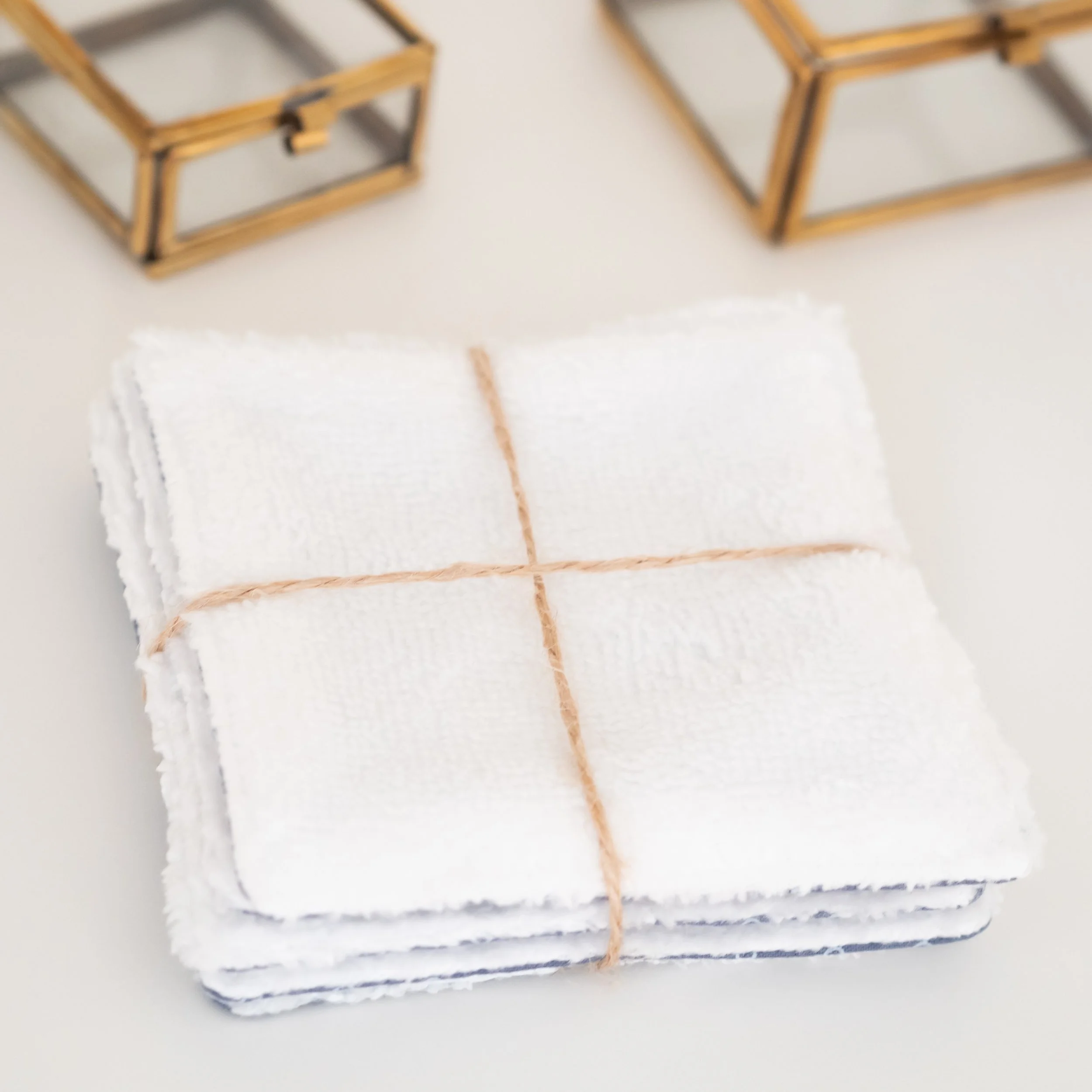 Lingette en coton lavable Bio en tissu et panier "Forêt Enchantée ...