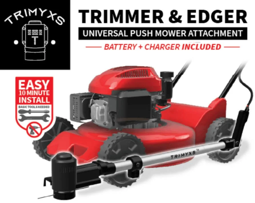 Trimmer & Edger Push Lawn Mower Attachment - Trimyxs