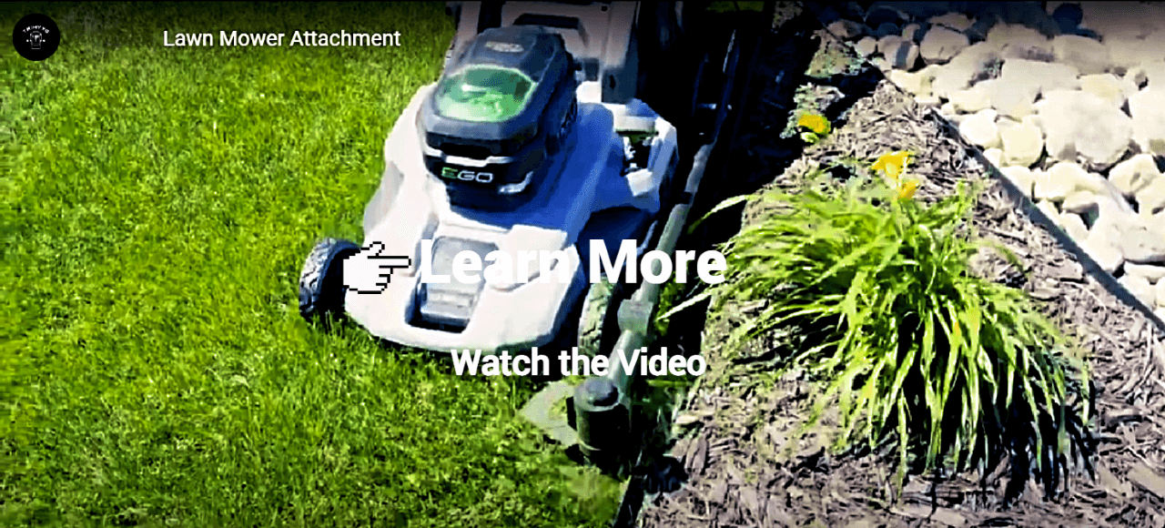 Trimmer & Edger Push Lawn Mower Attachment - Trimyxs