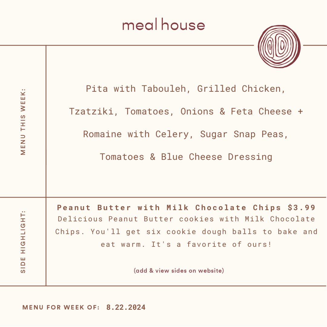 Weekly Menu — Meal House