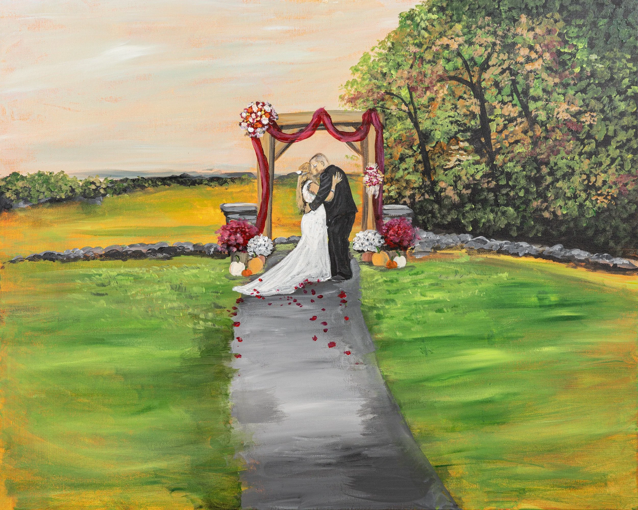 Live Wedding Painting | Create Your Wedding Keepsake — Mollie Mason Art