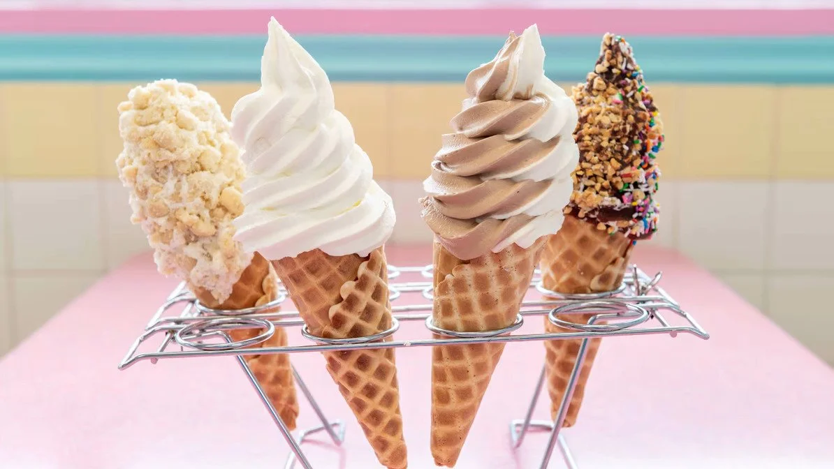 Soft-Serve Ice Cream Cones | Dipped & Rolled at Merla-Mae — Merla-Mae ...