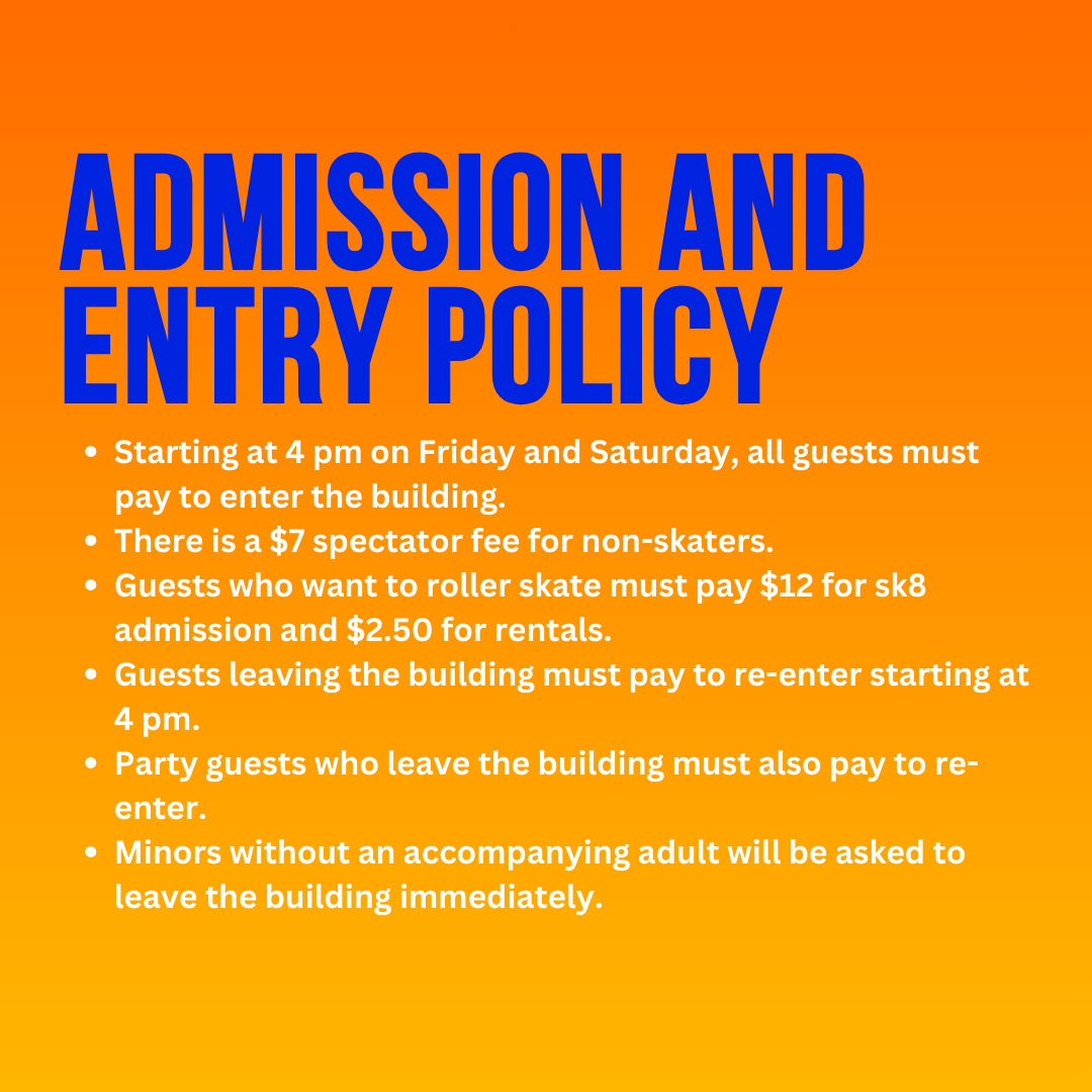 Policies — SK8 House Family Entertainment Center