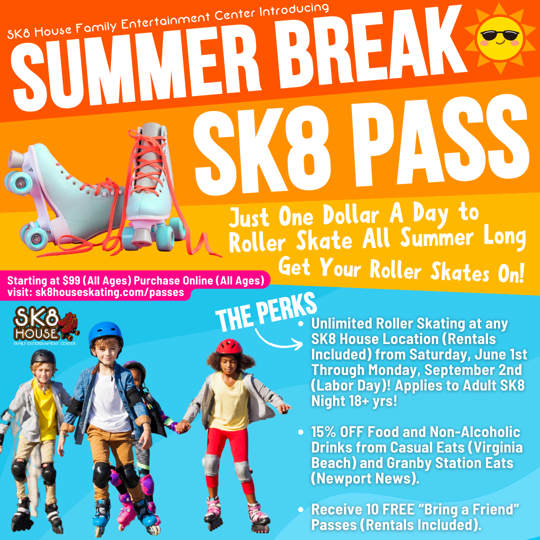 Monthly SK8 Passes for Unlimited Roller Skating Fun — SK8 House Family ...