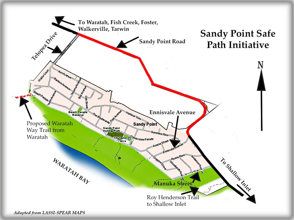 Sandy Point Road Safe Path — Sandy Point, Victoria