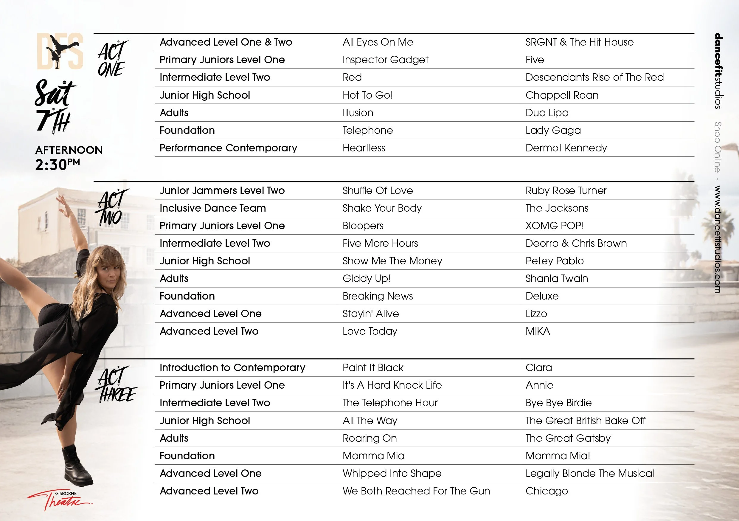 Concerts — Dancefit Studios