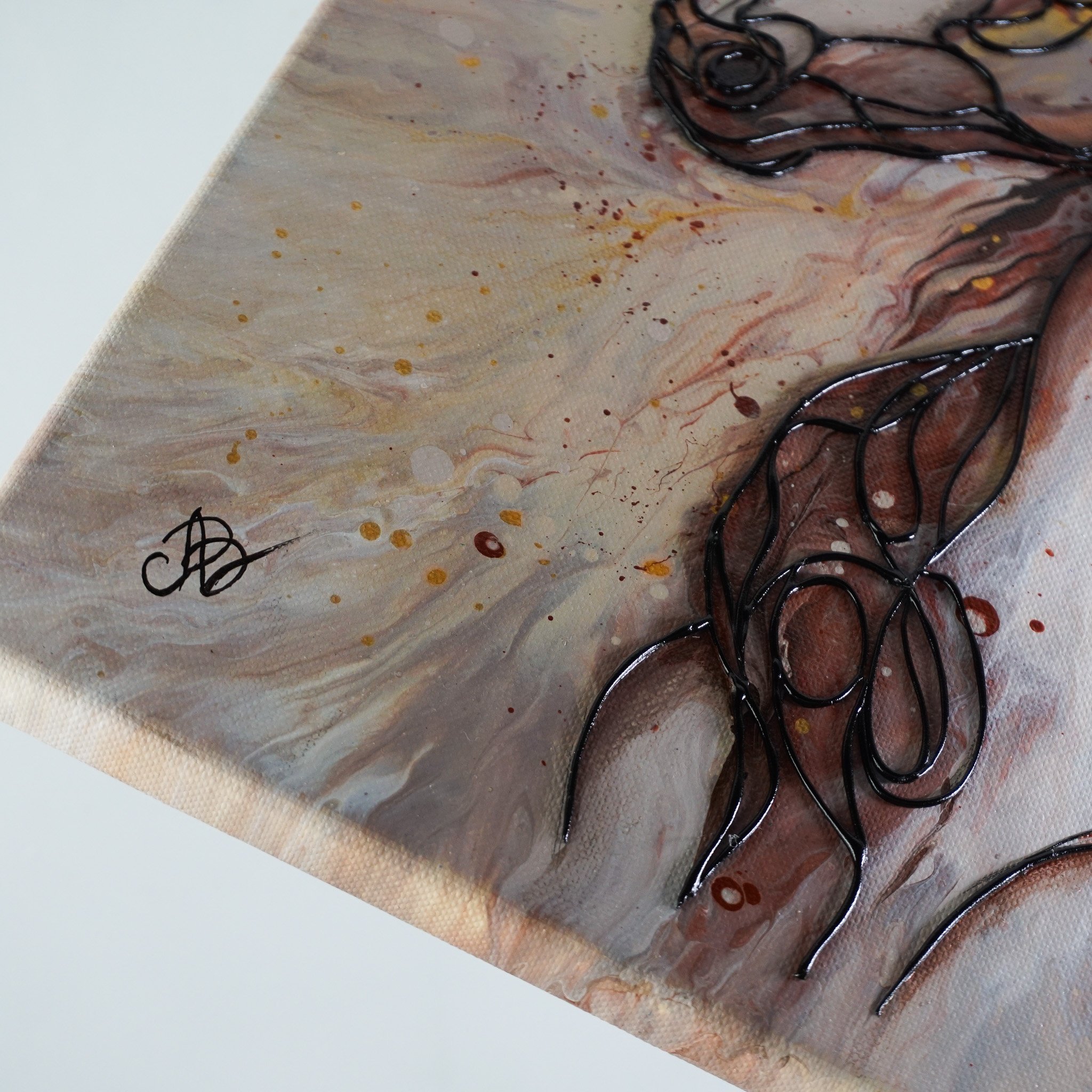 Line Horse - 12" x 16" — AB CREATIVE