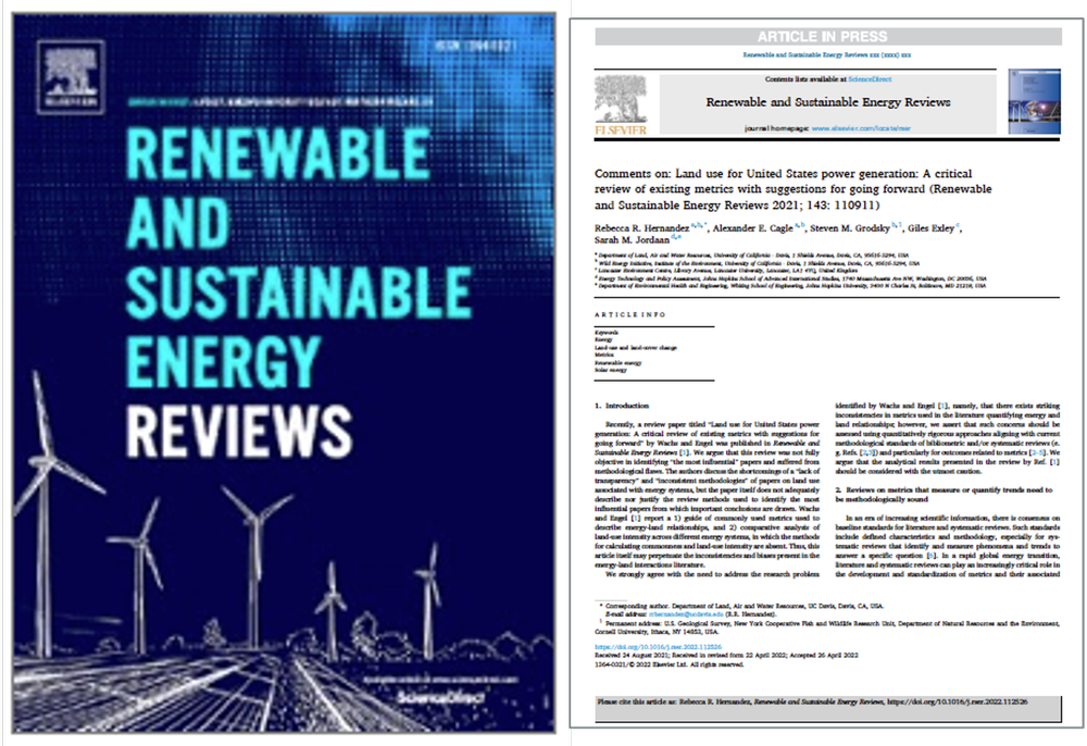 News & media — Global Ecology & Sustainability Lab