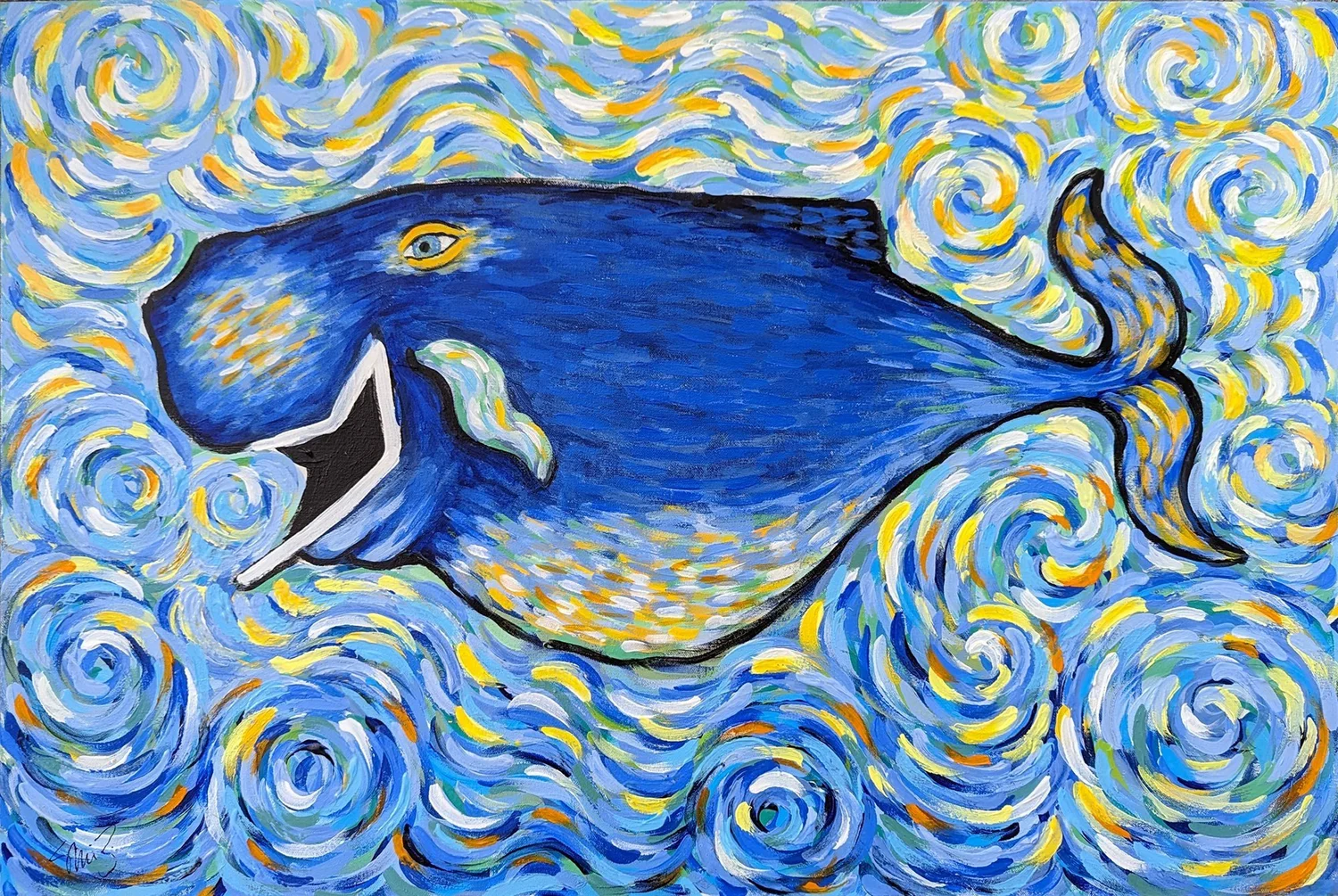 Whale Painting Kids
