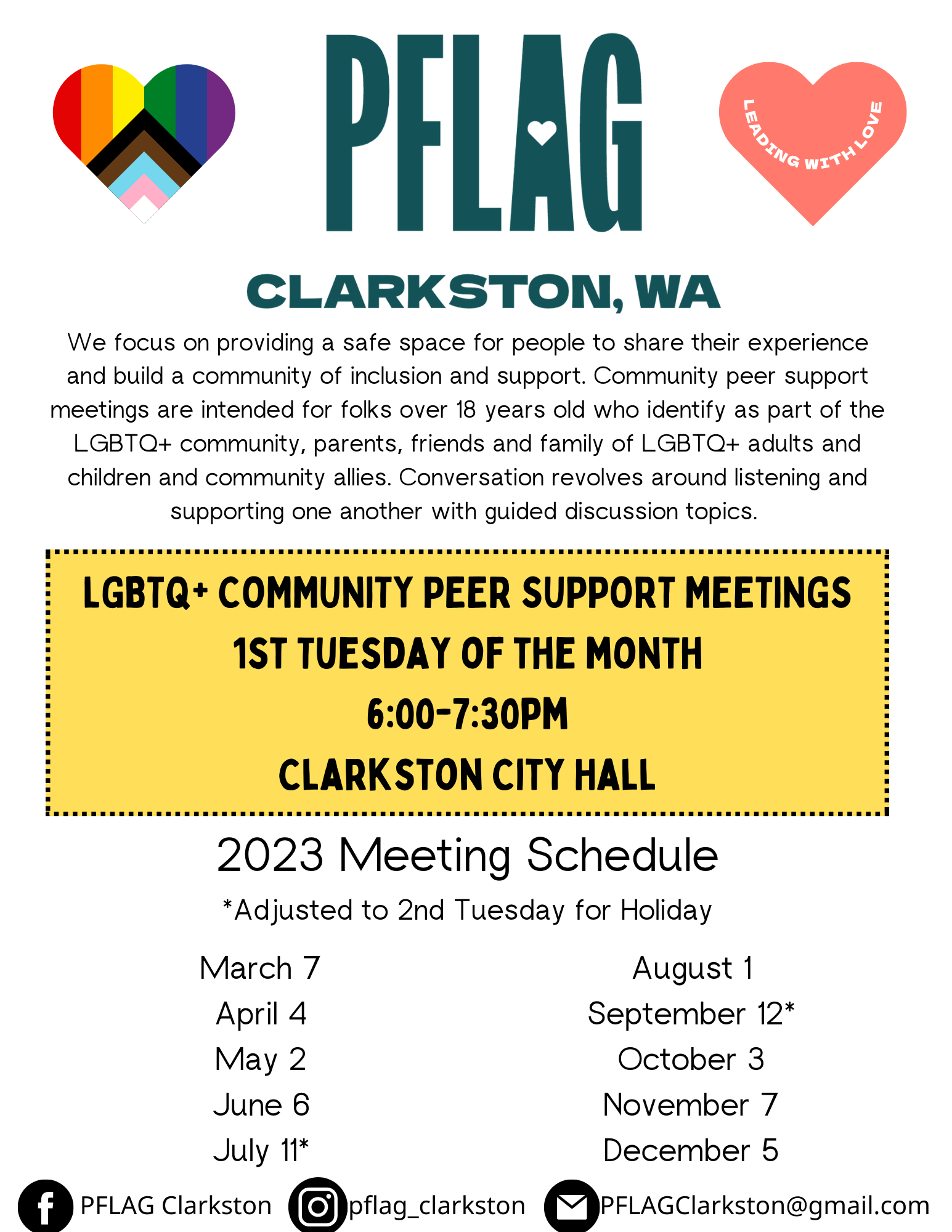 PFLAG Community Peer Support Meeting — Chroma, Inc