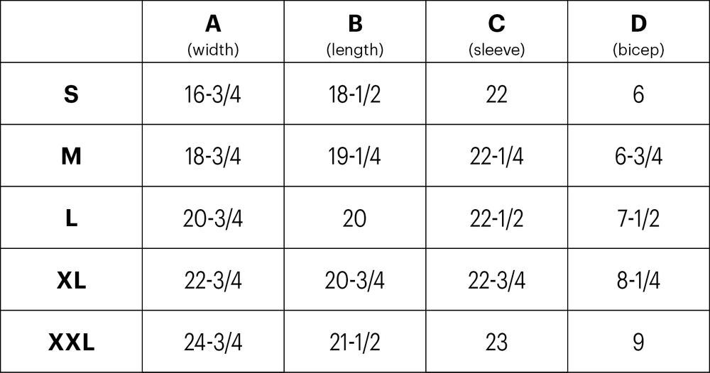 size guides — COMMAND knitwear