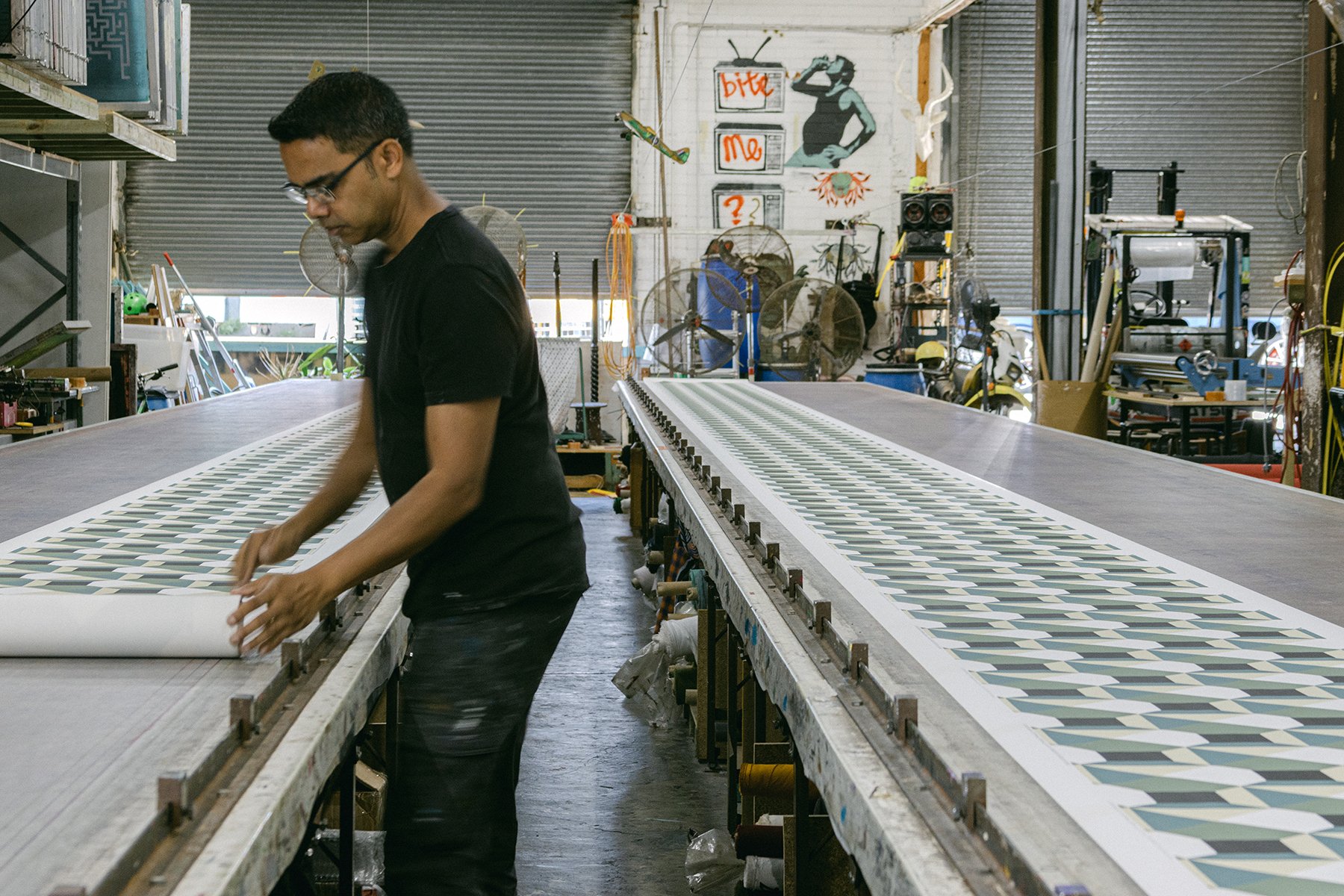 Printshop Tour | Publisher Textiles and Papers — Print Club Ltd.