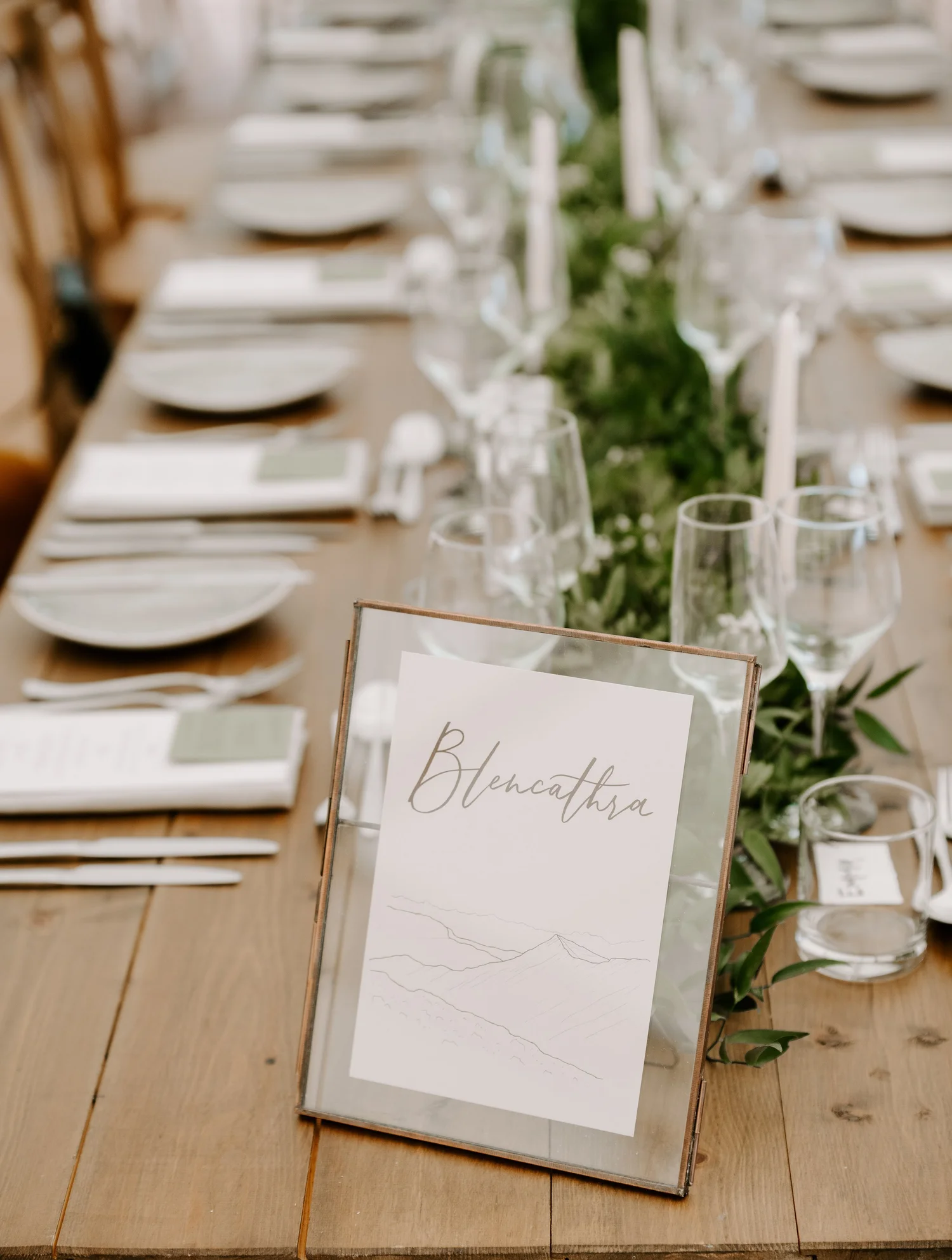 Bespoke venue stationery for a Lake District wedding — Finger and Thumb