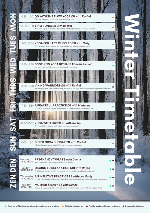 Timetable | Book Your Spot | Tamworth's Welcoming Yoga Family — Octavia ...