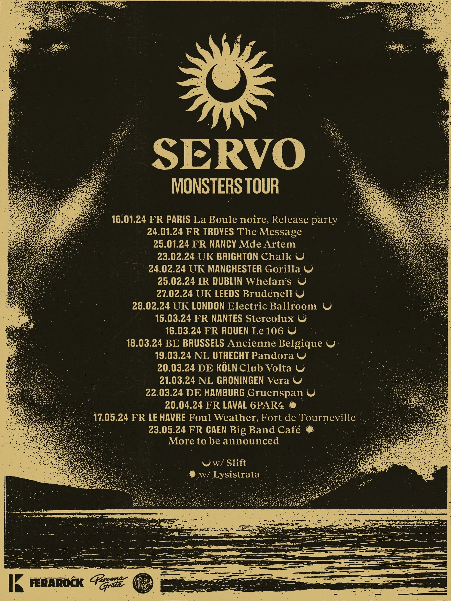 SERVO on tour 'Monsters Tour 2024' with SLIFT and Lysistrata — EXAG ...