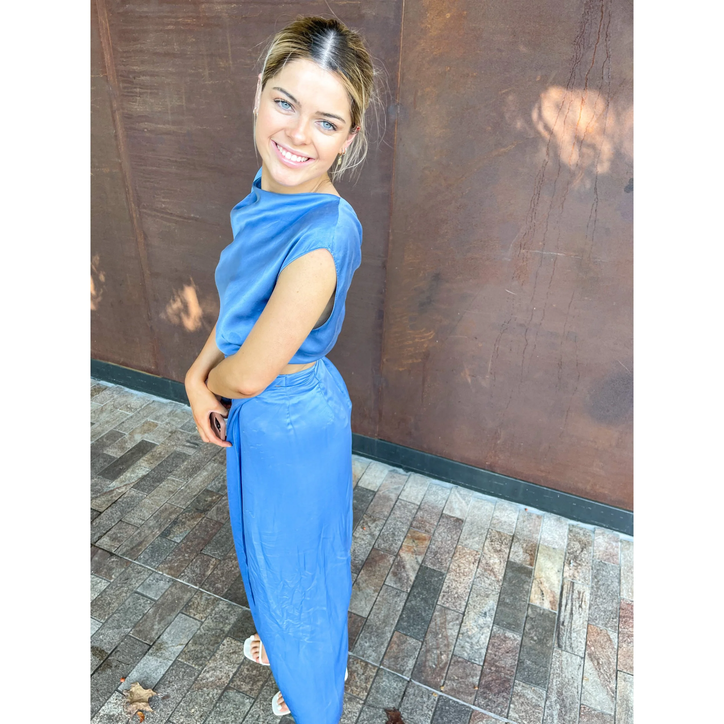 Ginia Set - Malibu Blue — Frocked Dress Hire