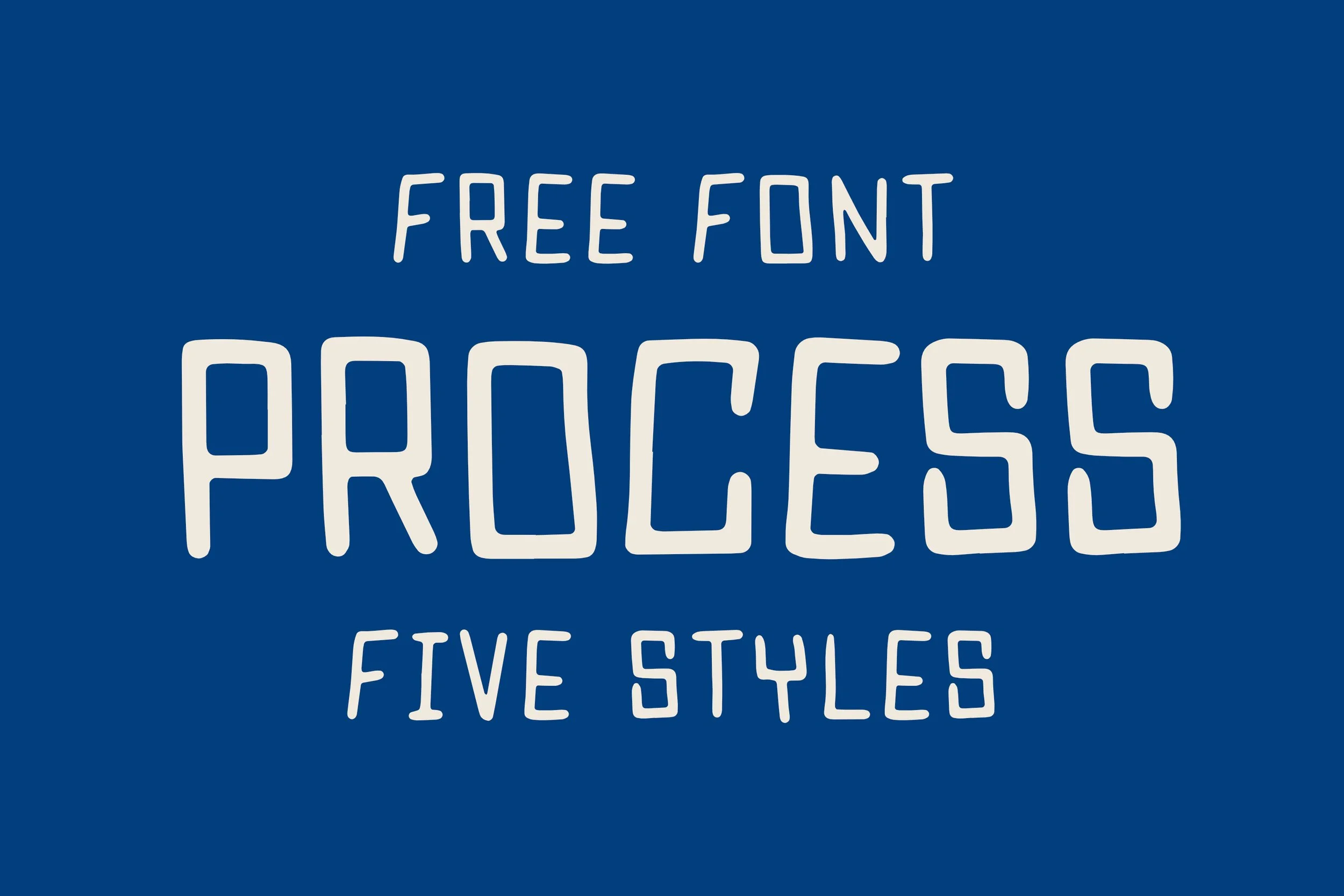Process - Hand Drawn Font — Luc Sauve Design