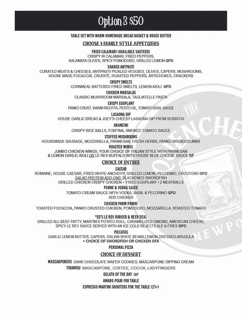 PRIVATE EVENT MENUS — THE QUENCHER
