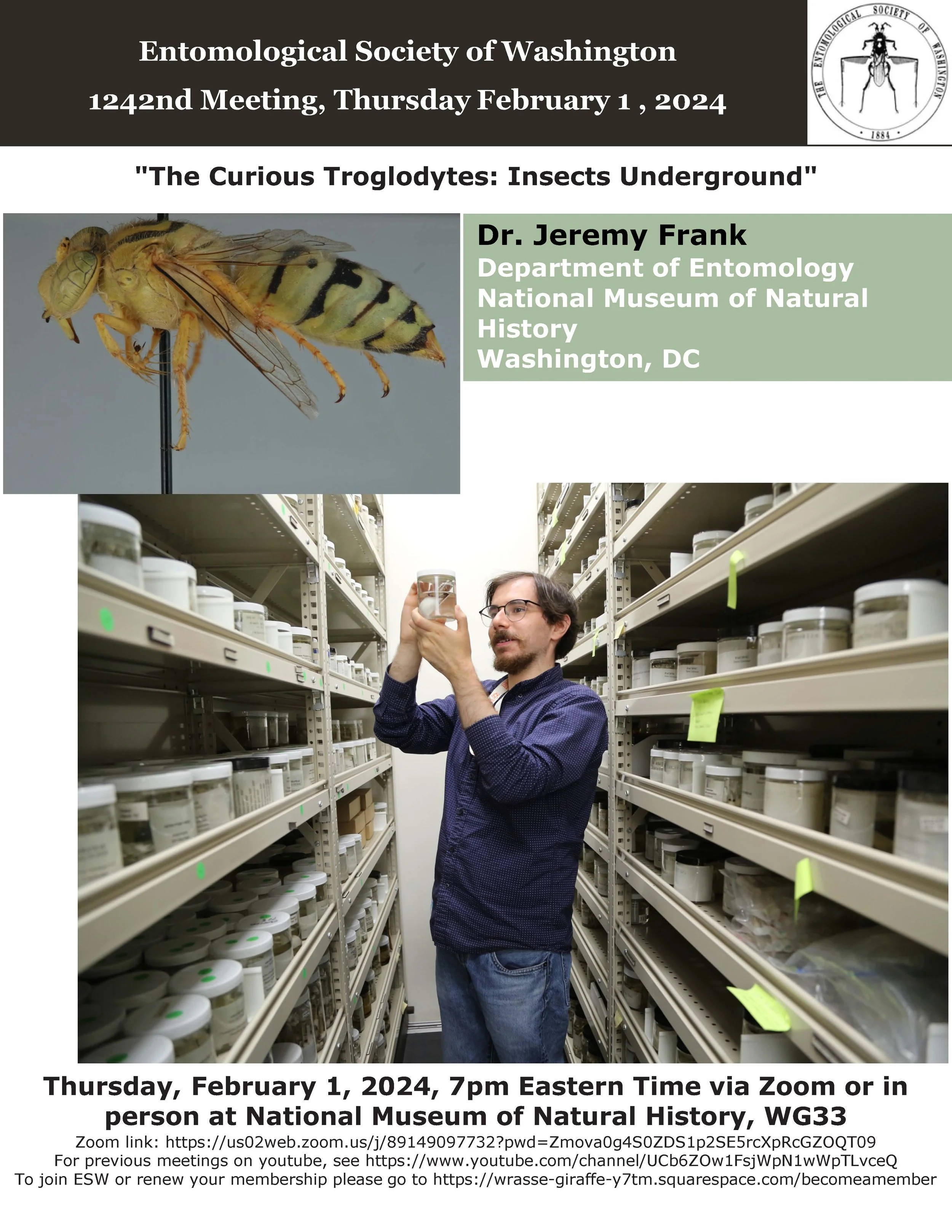 Events — ENTOMOLOGICAL SOCIETY of WASHINGTON