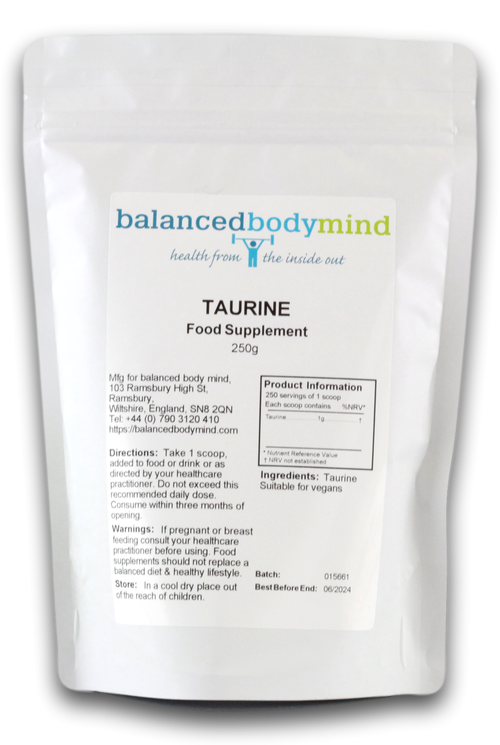 Taurine 250g — Balanced Body Mind
