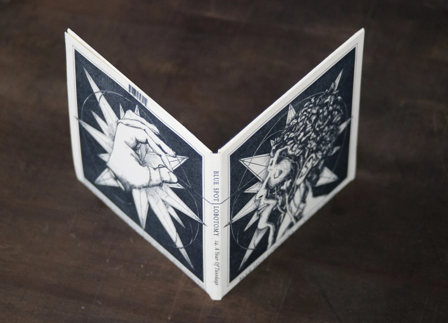 Letterpress | Blue Spot Lobotomy — Angel Bomb