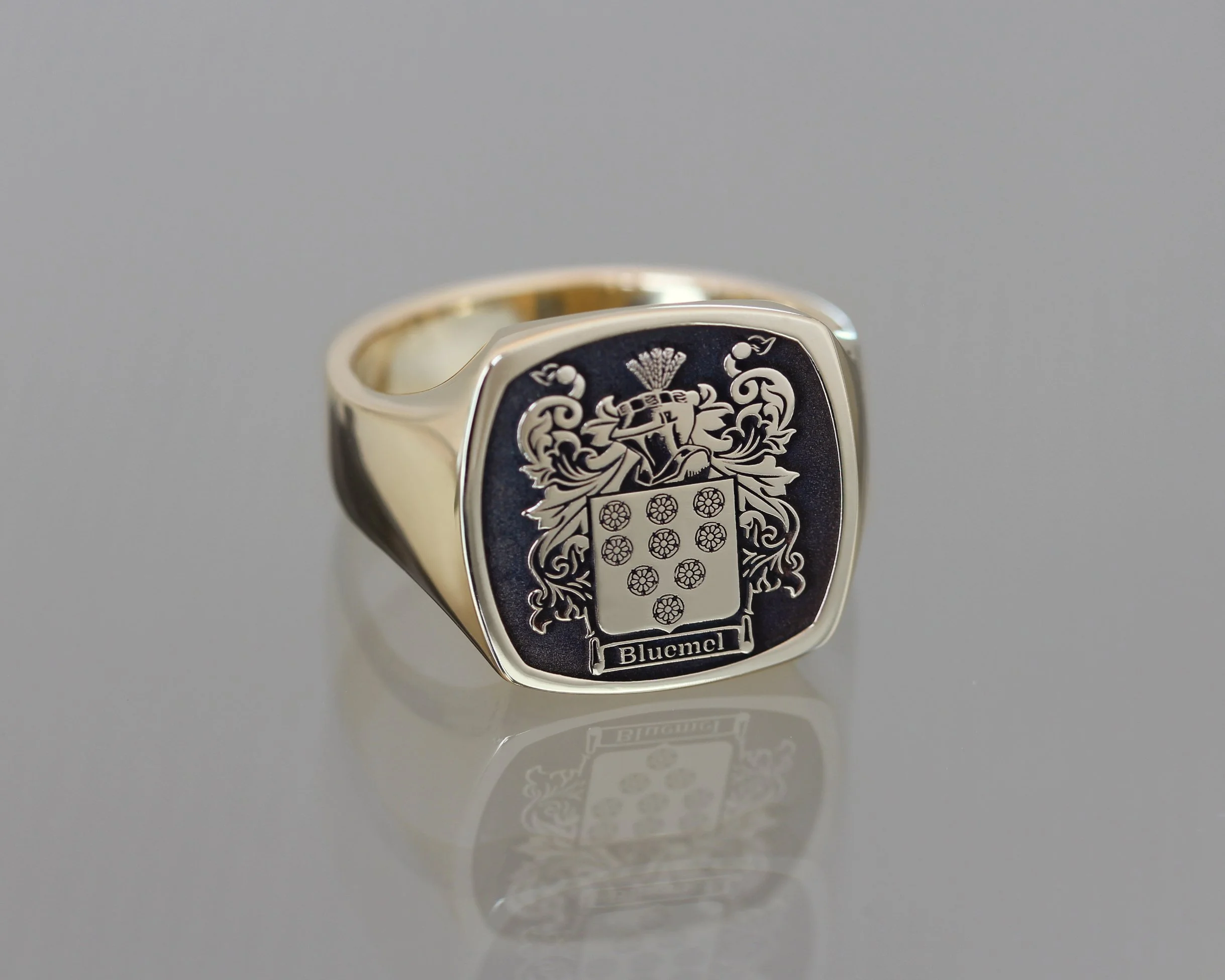 3D Laser Engraving — Custom Signet Rings by Benjamin Black