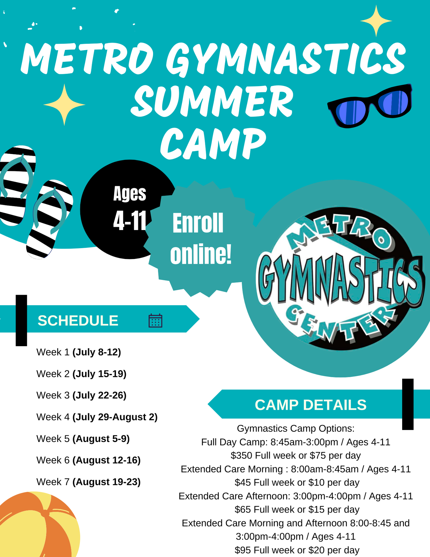 Metro Gymnastics Center - Where kids get a jump on life!