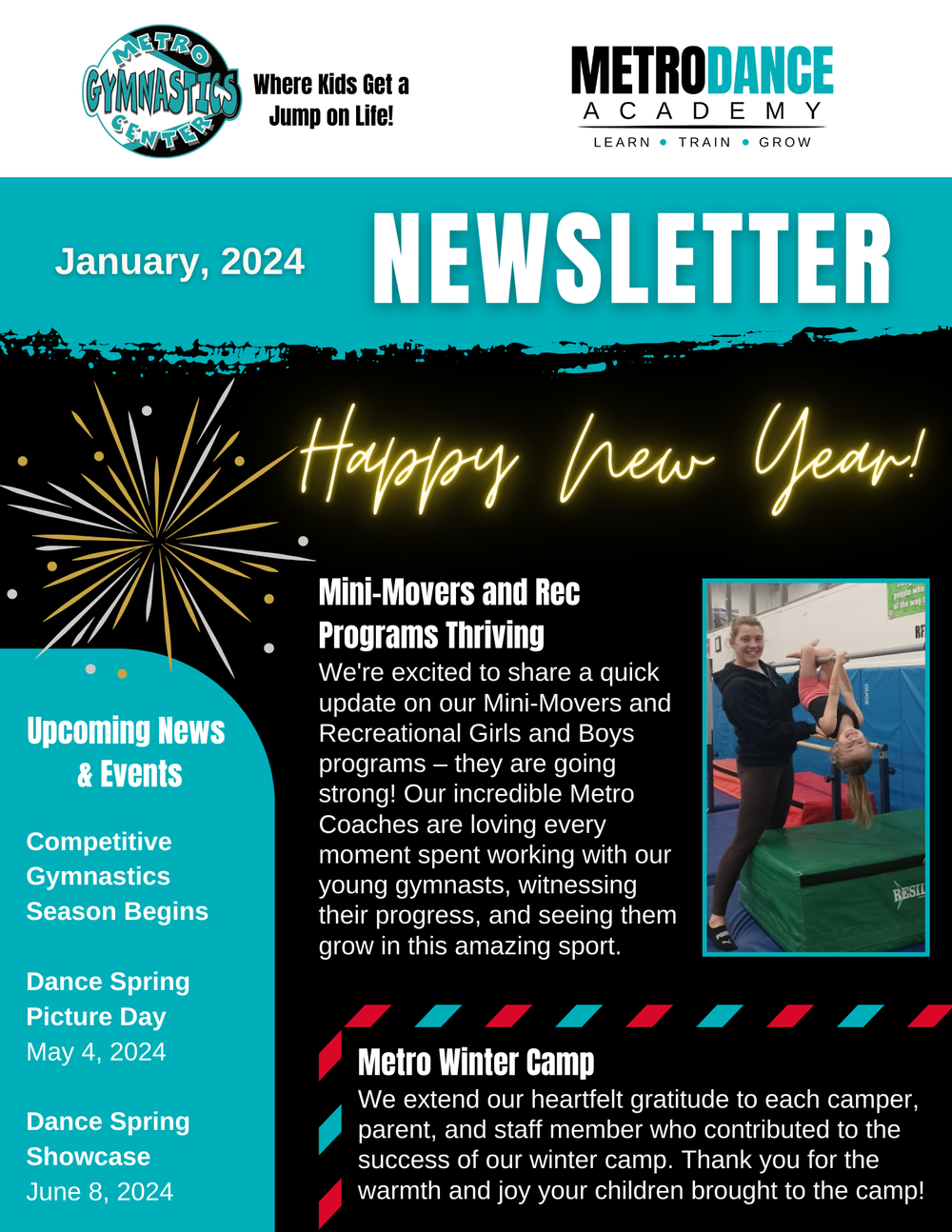 Metro Gymnastics Center - Where kids get a jump on life!