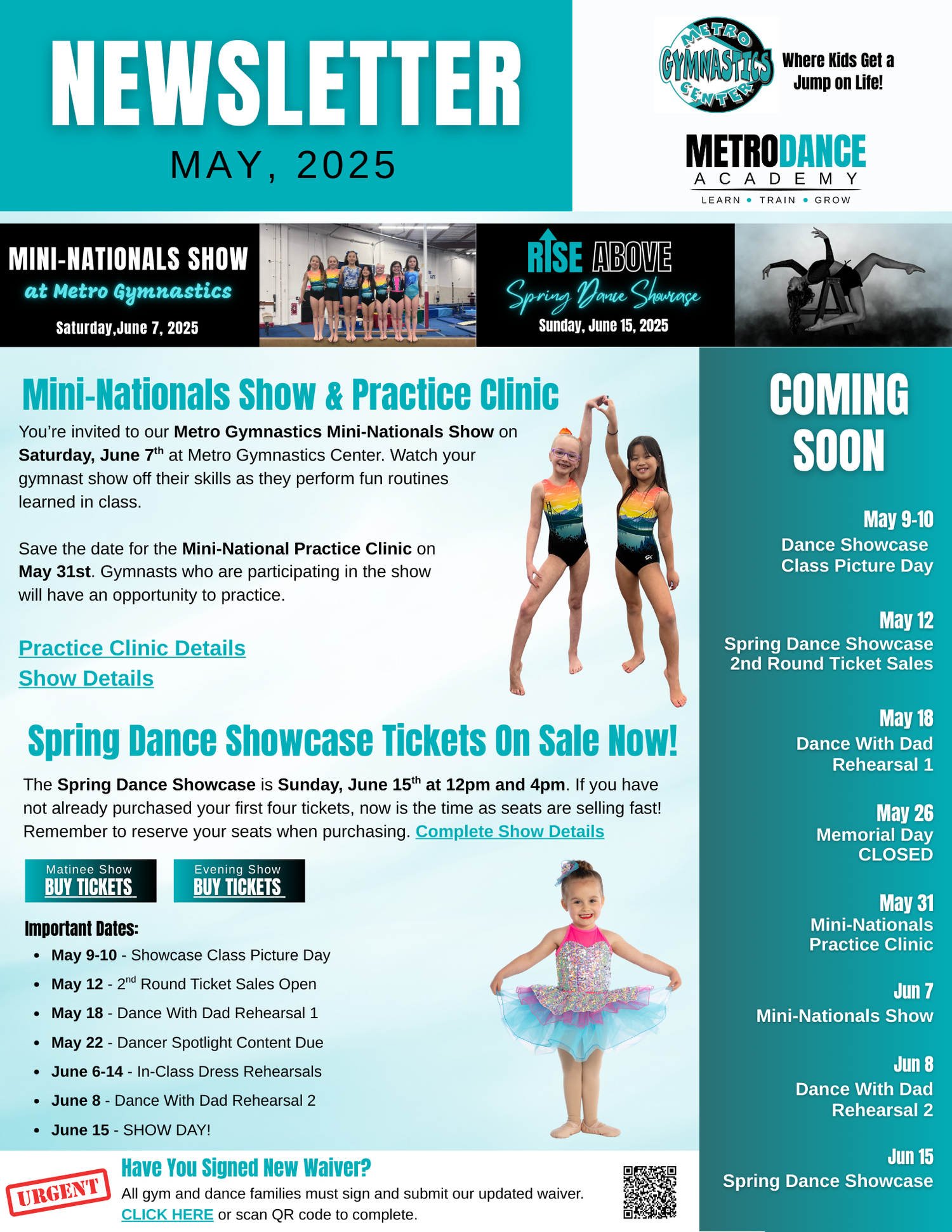 Metro Gymnastics Center - Where kids get a jump on life!