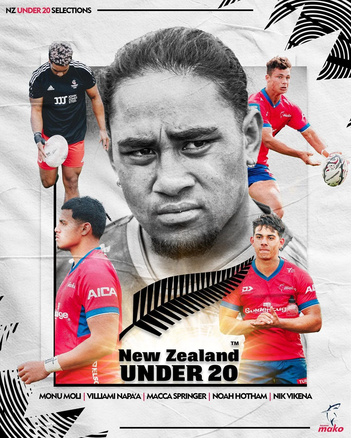 NZ Under 20’s name 5 Tasman Players — Tasman Mako