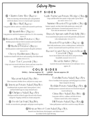 Catering Menu — Off the Cuff Catering