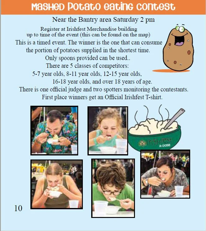 Mashed Potato Eating Contest — Irishfest La Crosse