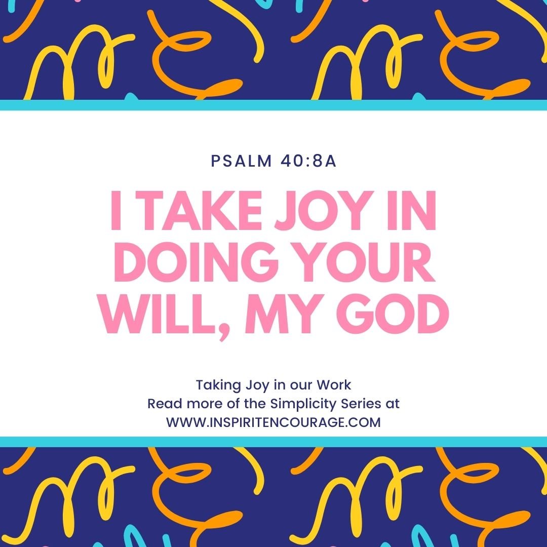 Work with Joy — InspiritEncourage