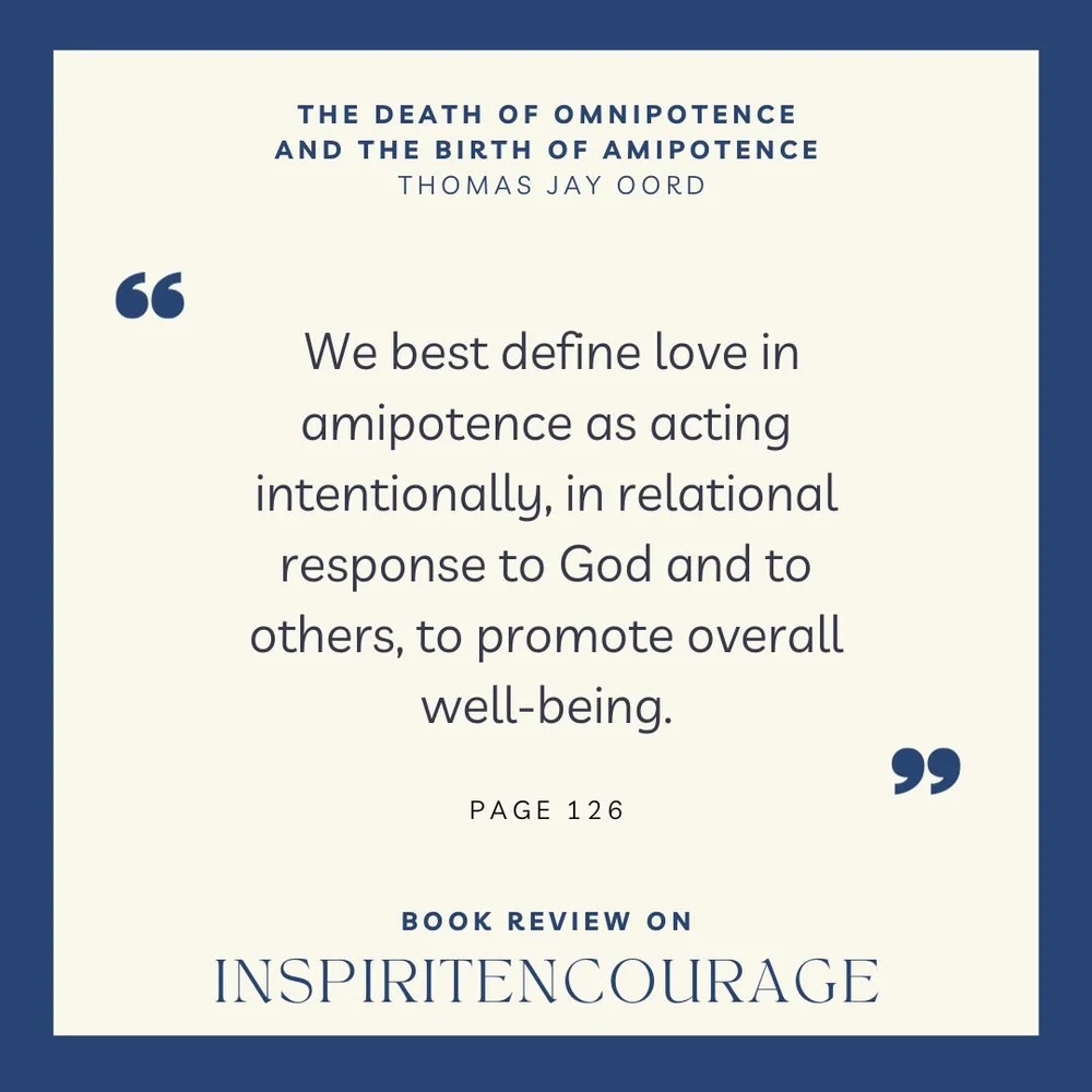 Book Review: The Death of Omnipotence and the Birth of Amipotence by Thomas Jay Oord ...