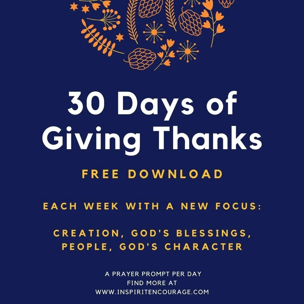 30 Days of Giving Thanks — InspiritEncourage