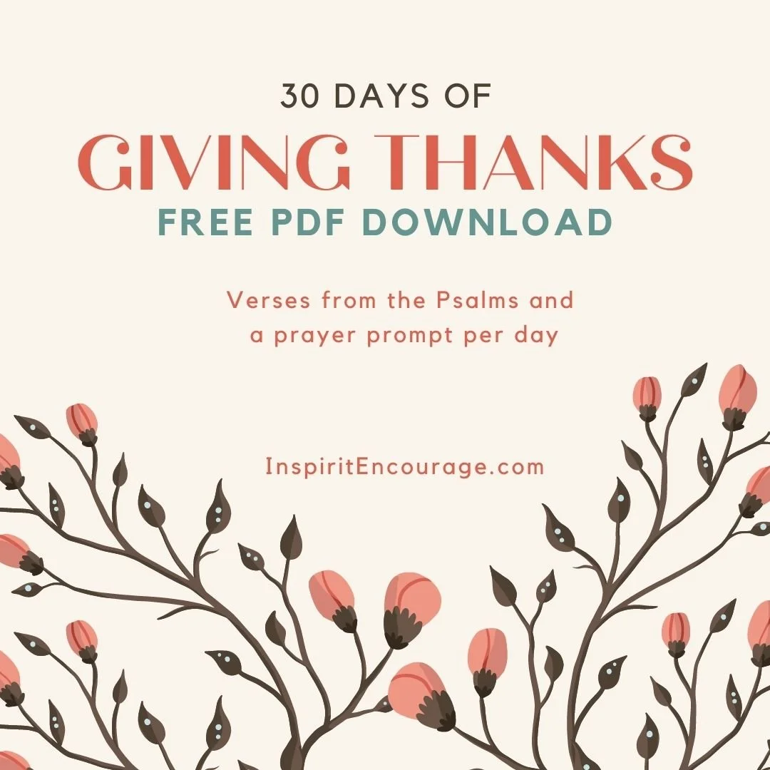 30 Days of Giving Thanks 2021 — InspiritEncourage