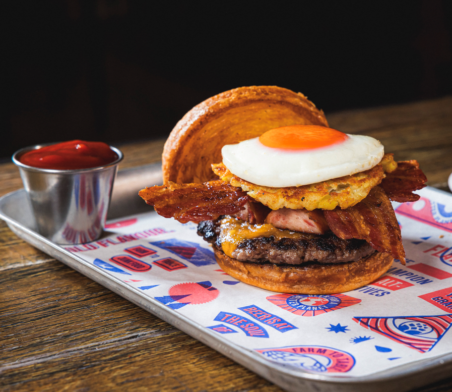 CROISSANT BRUNCH BURGER — BREWDOG