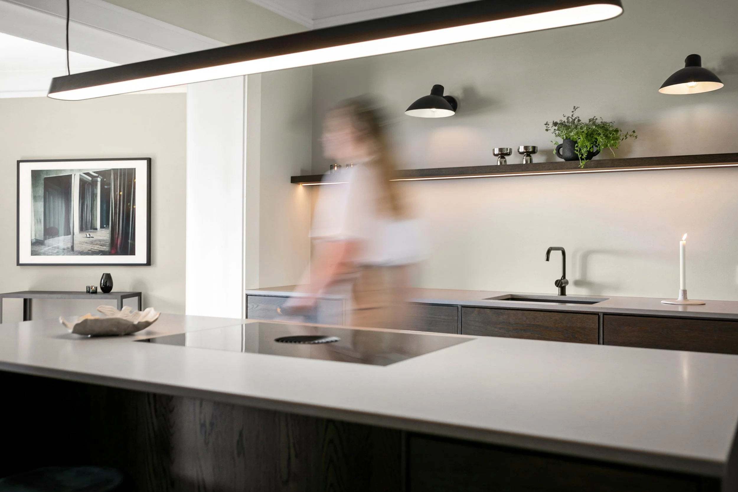 Belysning: kjøkken, stue og trapperom — FAYE INTERIØRARKITEKTER AS