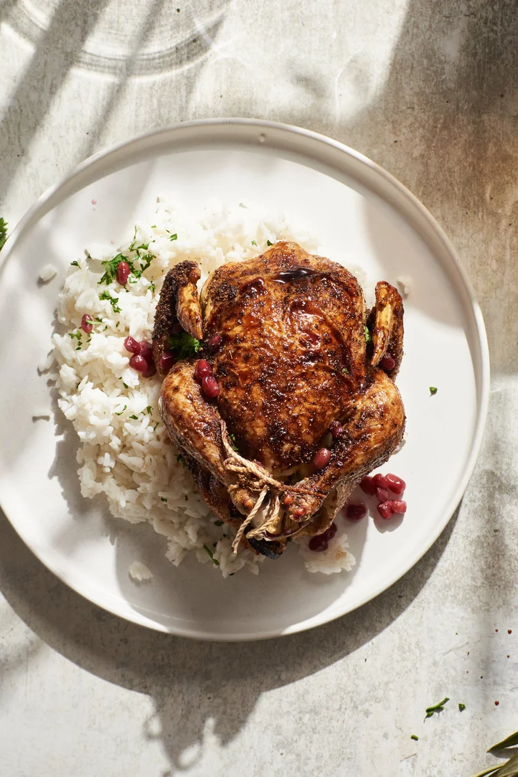 pomegranate-glazed cornish hens. — michelle mcglinn