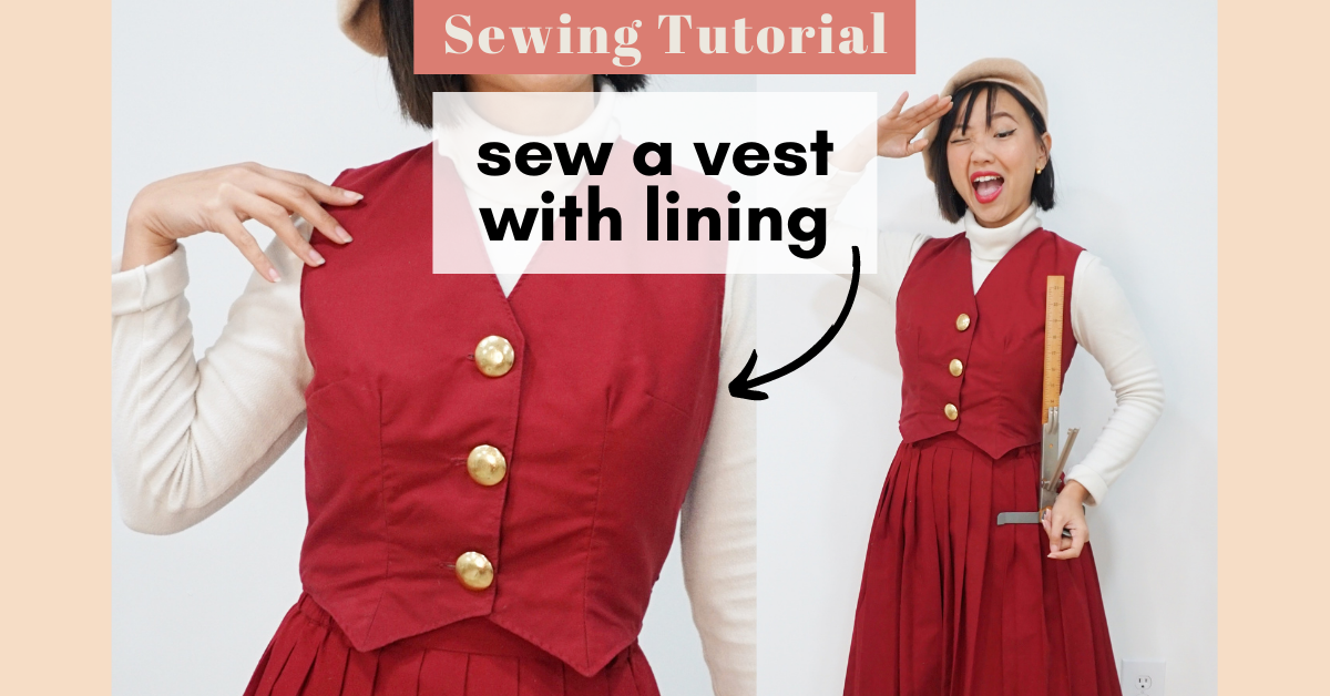 How to sew a lined vest (+ draft your own pattern) — Gwenstella Made