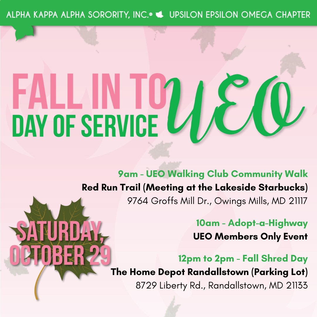 UEO Walking Club Community Walk — Alpha Kappa Alpha Sorority, Inc ...