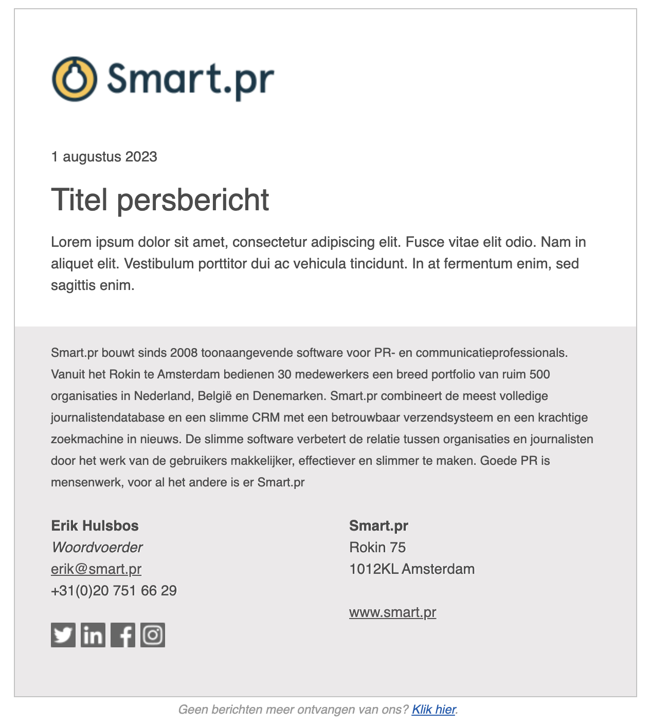 Het belang van een goede boilerplate — Smart.pr