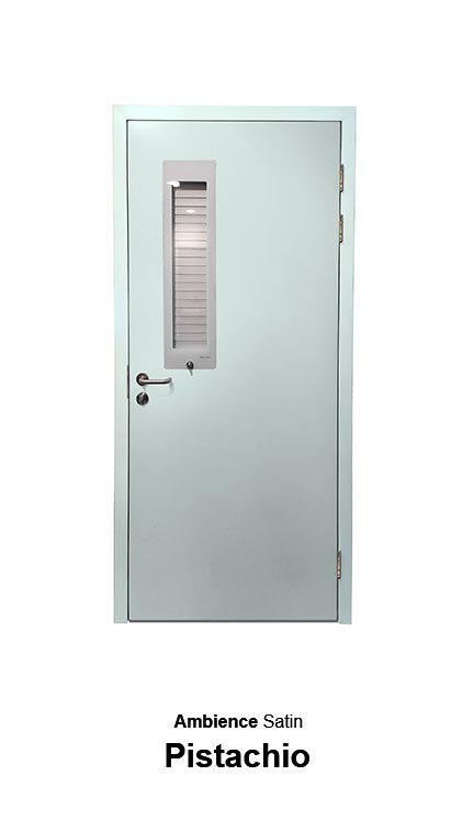 Fire-rated hygienic PVC wrapped door and frame for healthcare ...